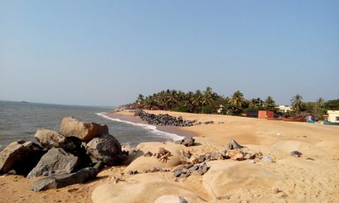 Ullal Beach In South Mangalore With Jain Temple & Fort Ruins